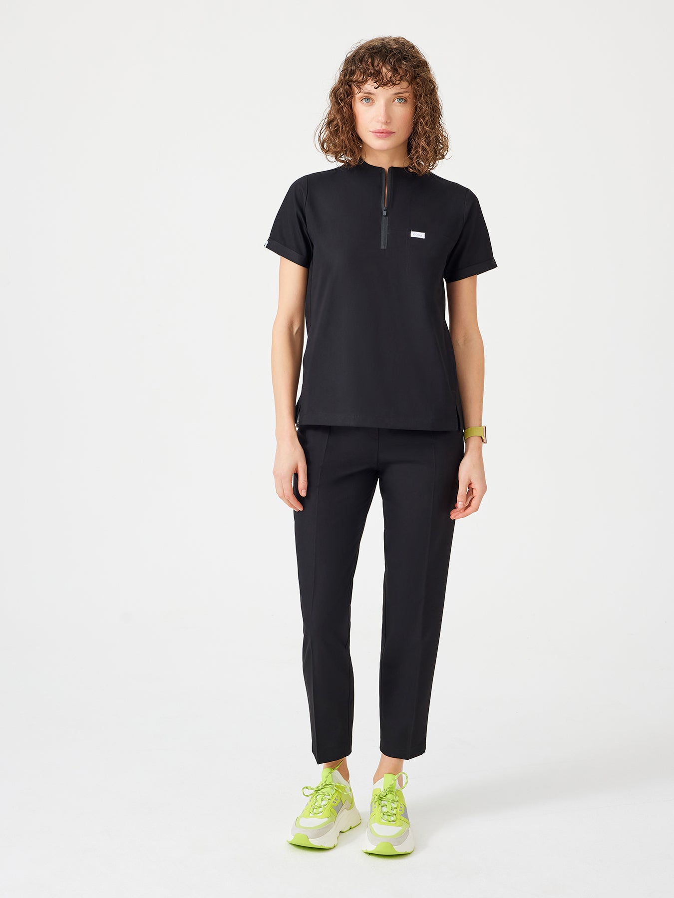 Cosa Citius® Kadın Kısa Kol Üst - Siyah – COSA Uniform